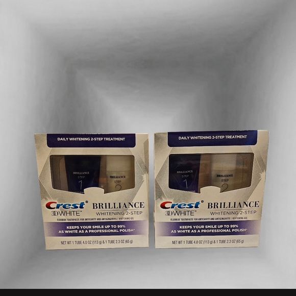 Crest | Other | Crest 3d White Brilliance Whitening 2step Kit | Poshmark